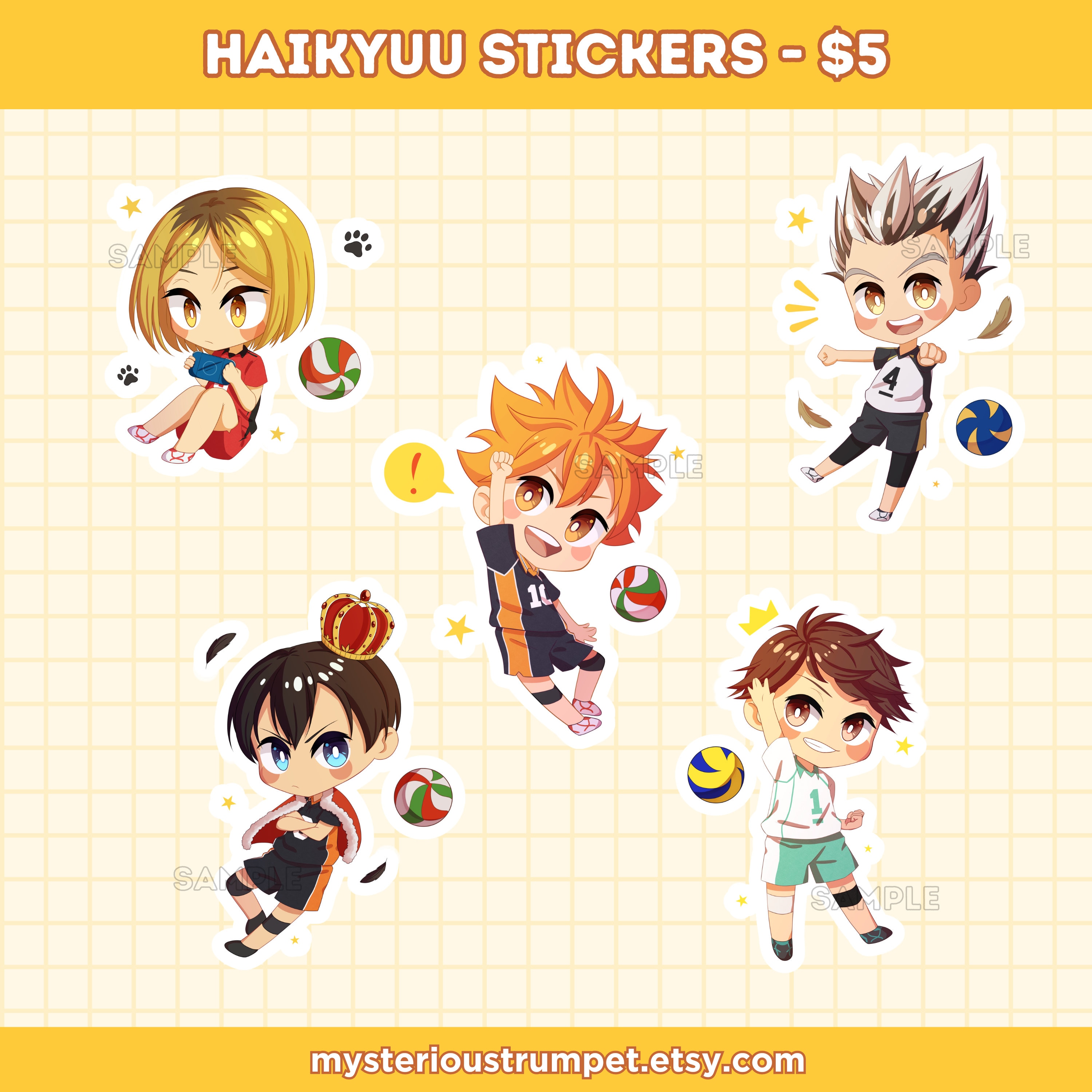 Haikyuu Stickers - Etsy