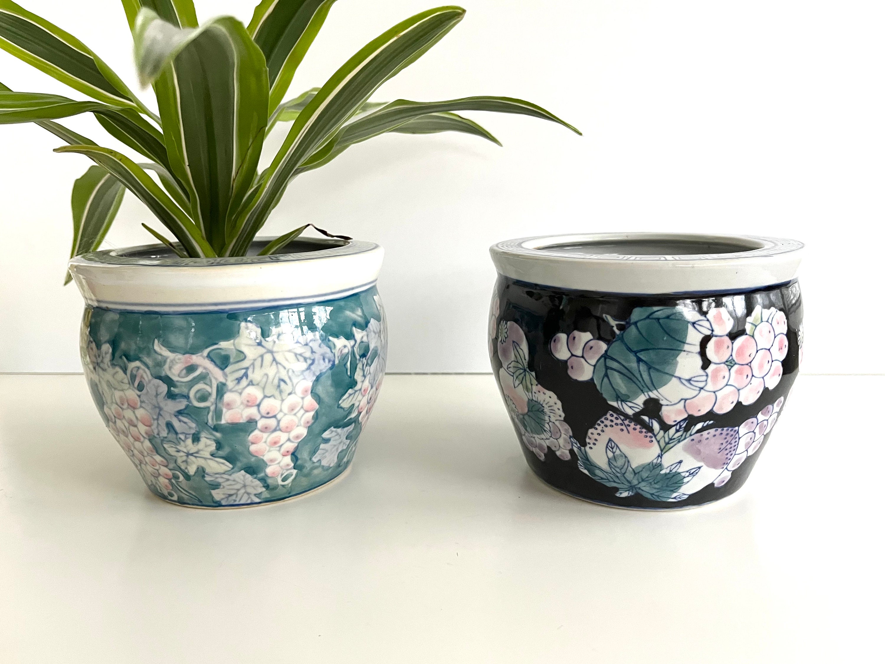 Vintage Asian Ceramic Planter/plant Pot 6 Inch Made in - Etsy