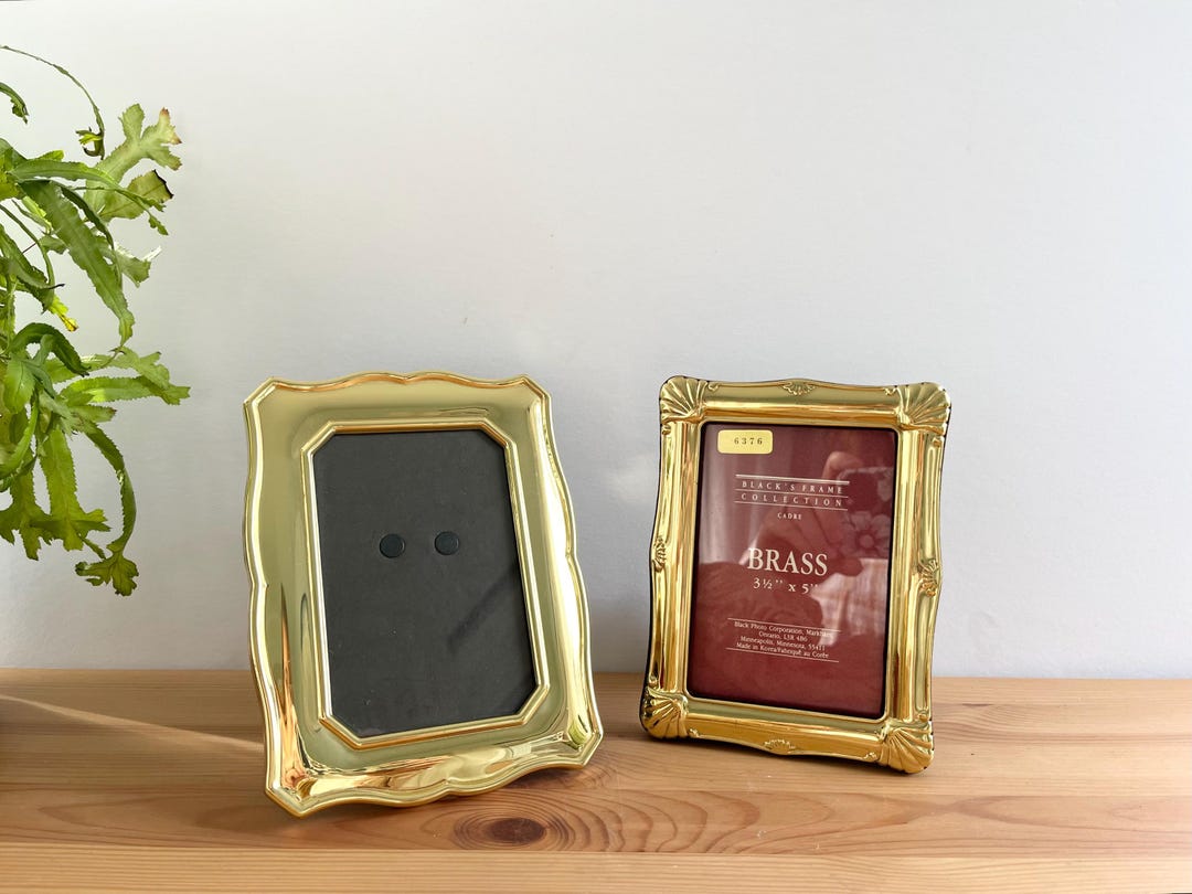 Set of 2 Vintage Solid Brass Photo Frames | Circa 1980s or 1990s | for ...