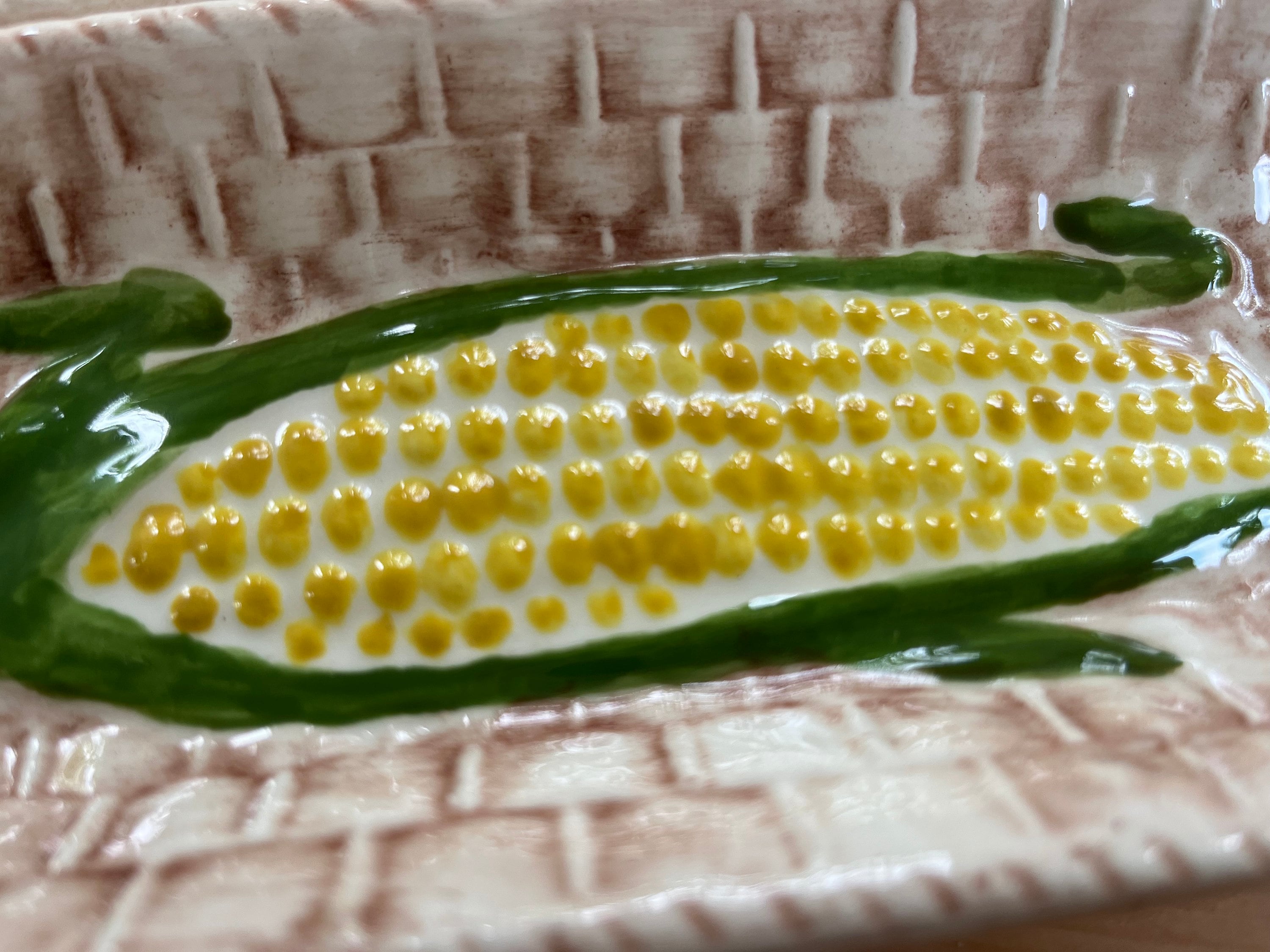 Vintage Corn on the Cob Plates, Set of 4 | Japan Circa 1980s | Majolica ...