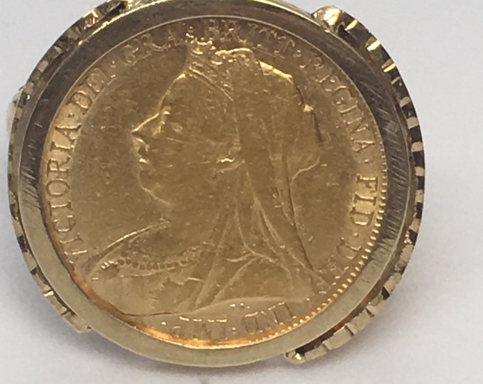 1912 Gold Sovereign Ring - Etsy UK