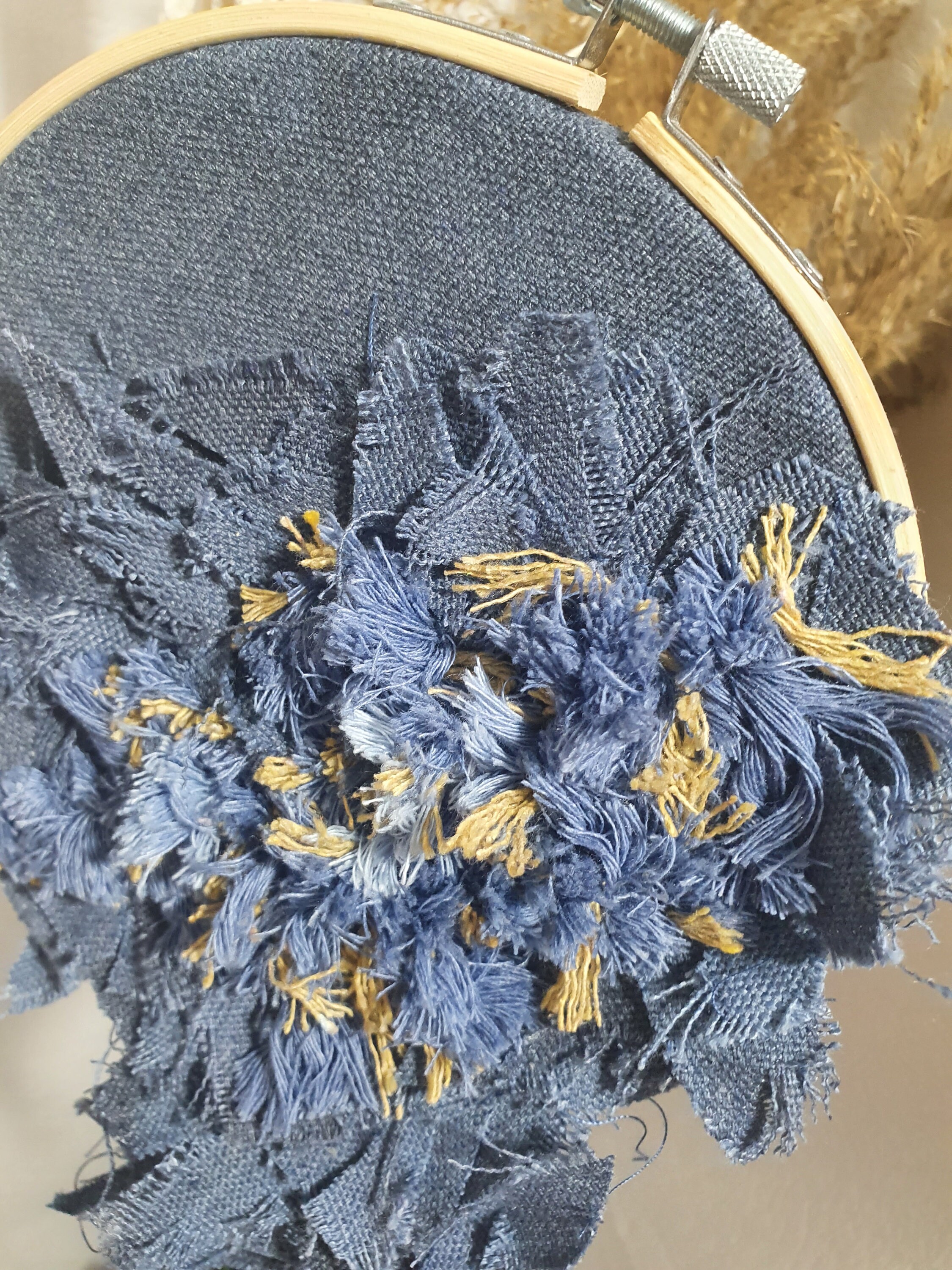Textile Wall Hanging, Modern Fiber Art Eclectic Wall Decor Dyeing ...
