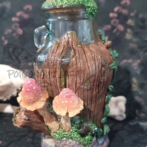 Lightup Nature/fairy Inspired Glass Jar Sculpture, Handmade OOAK Clay ...