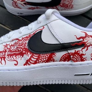 Custom Air Force 1 - Oriental Dragon (handpainted) - Etsy