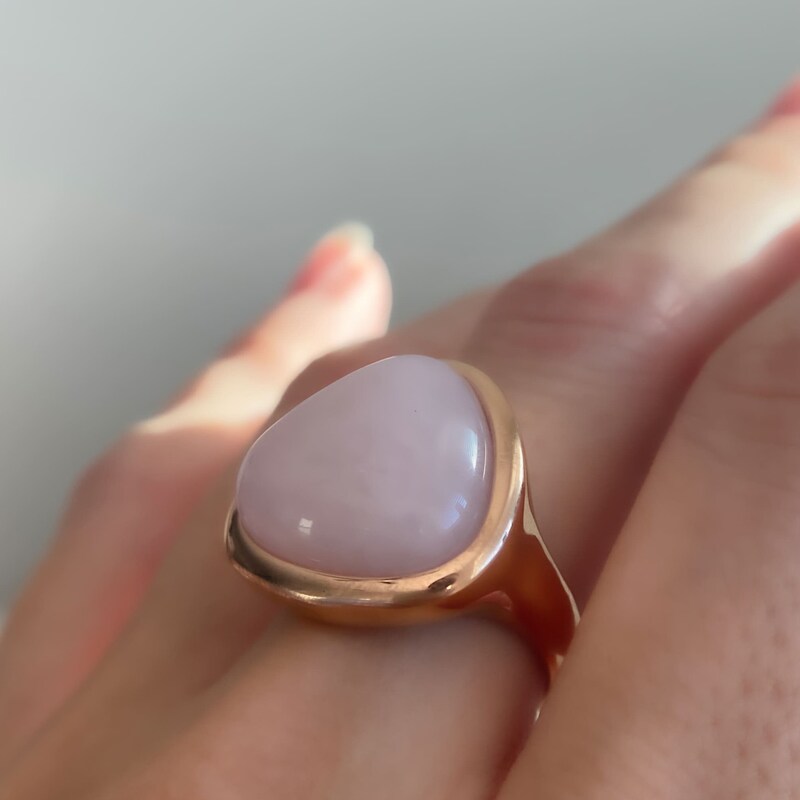 Rose Quartz Ring - Etsy