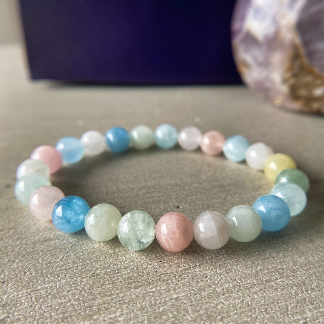 Morganite Crystals for Anxiety Bracelet for Forgiveness by ASANA Noble ...