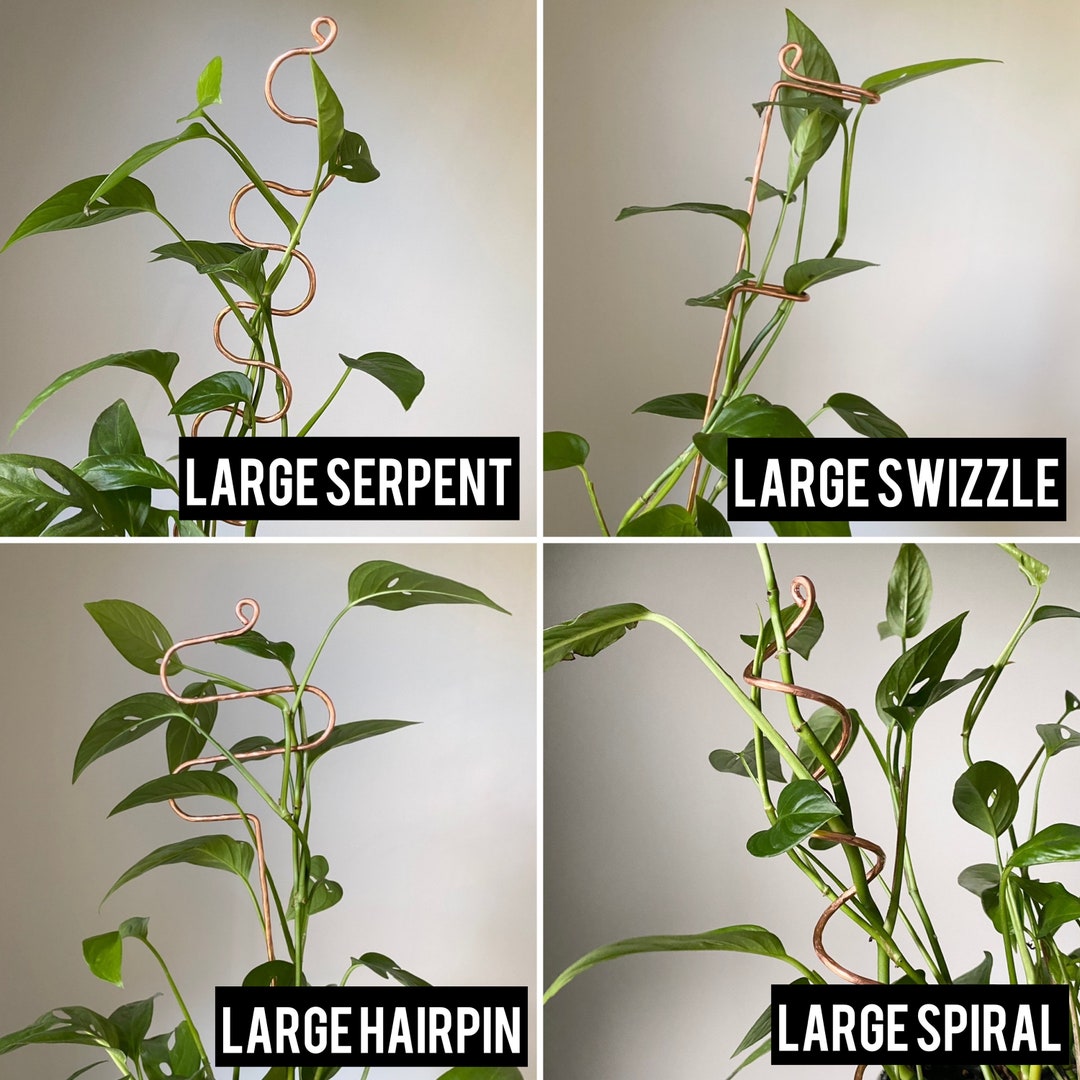 Large Plant Sticks, Copper Large Plant Stick, Tall Plant Stake, Plant ...