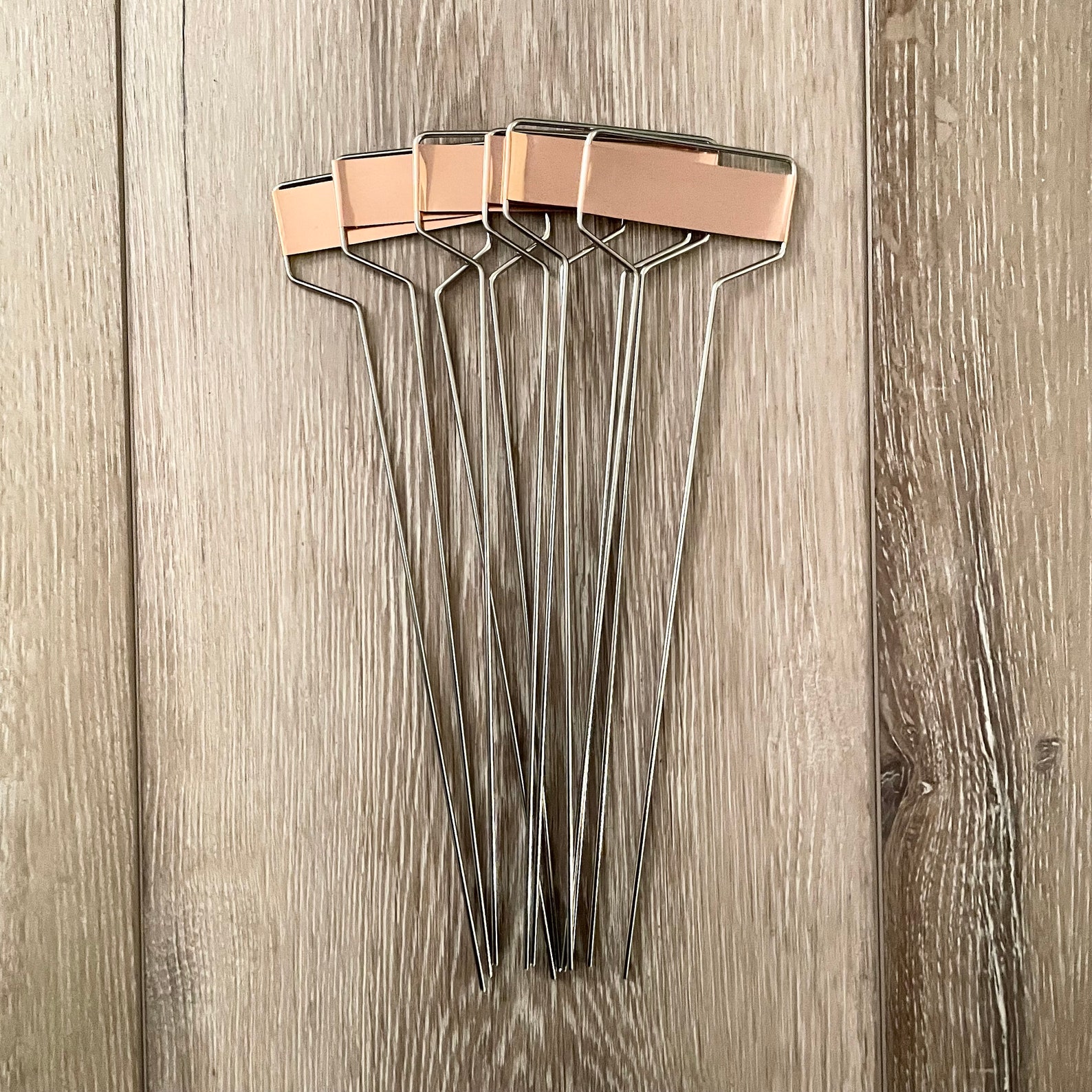 Hand Lettered Copper Metal Plant Labels 10 Copper | Etsy