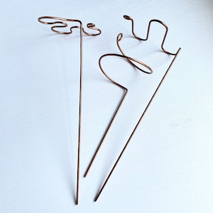 Decorative Plant Stakes, Copper Plant Supports, Modern Plant Sticks ...