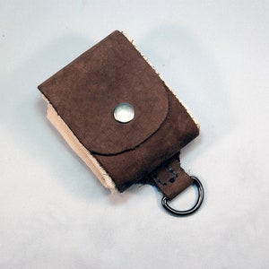 Bushcraft Dump Pouch Canvas & Leather Drawstring Forage - Etsy