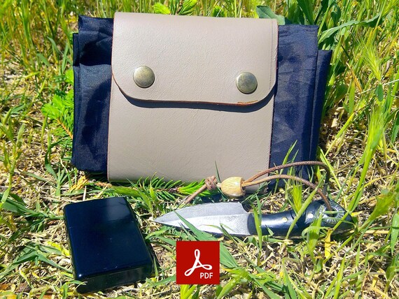 Forage Bag Bushcraft Pouch Drawstring DIY Belt Bag - Etsy