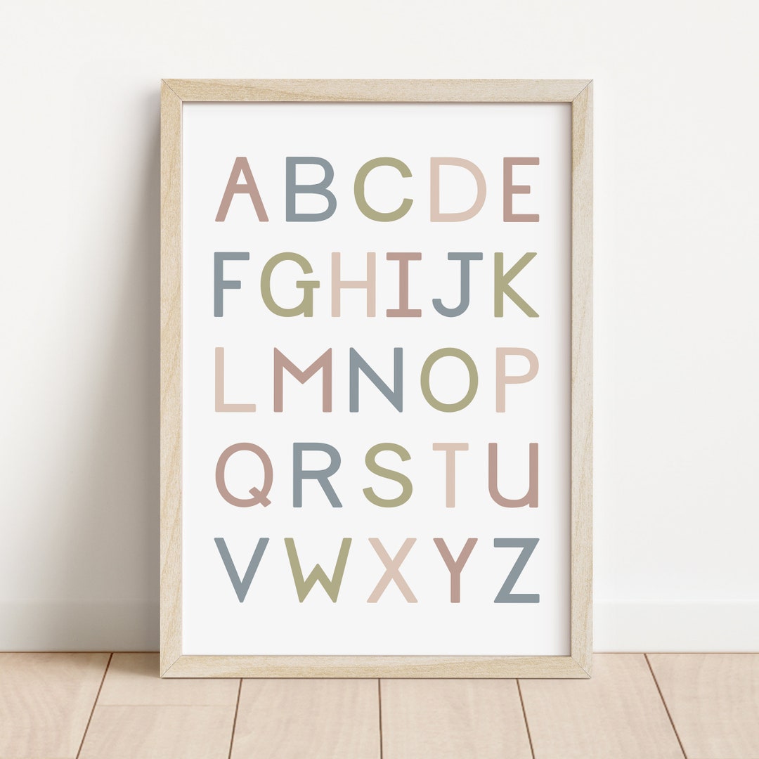 Alphabet Capitals Poster, Alphabet Poster, Classroom Decor, Educational ...