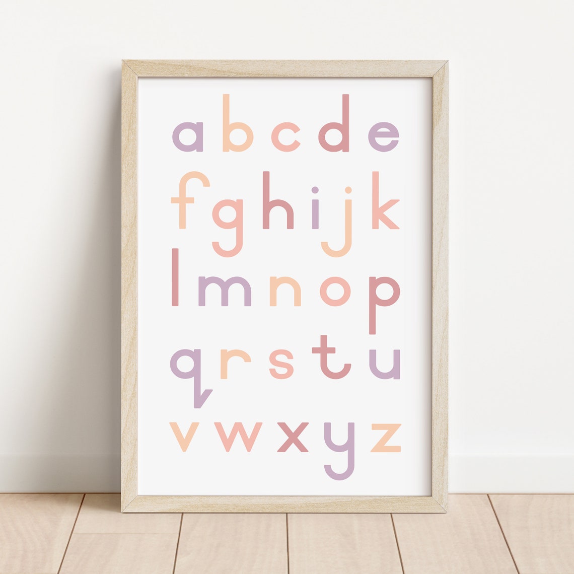Pastel Alphabet Lower Case, Alphabet Poster, Classroom Decor ...