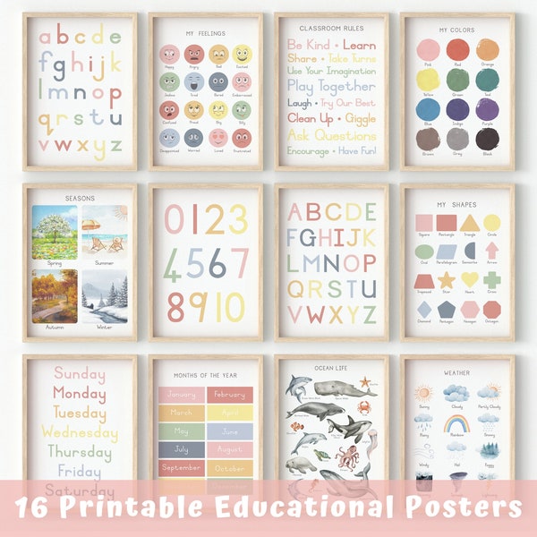 Educational Poster - Etsy