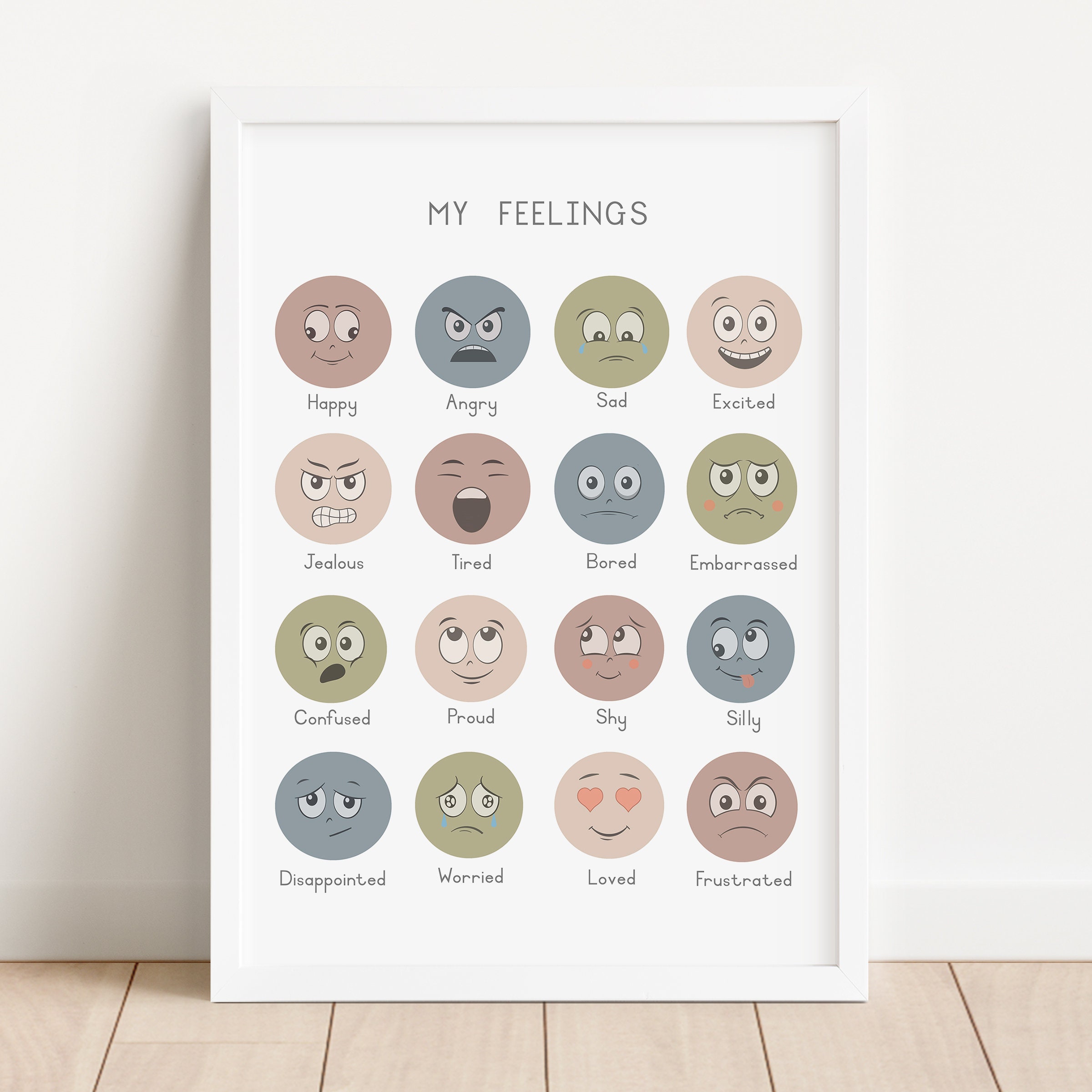 Feelings Poster, Emotions Poster, Classroom Decor, Educational Print ...