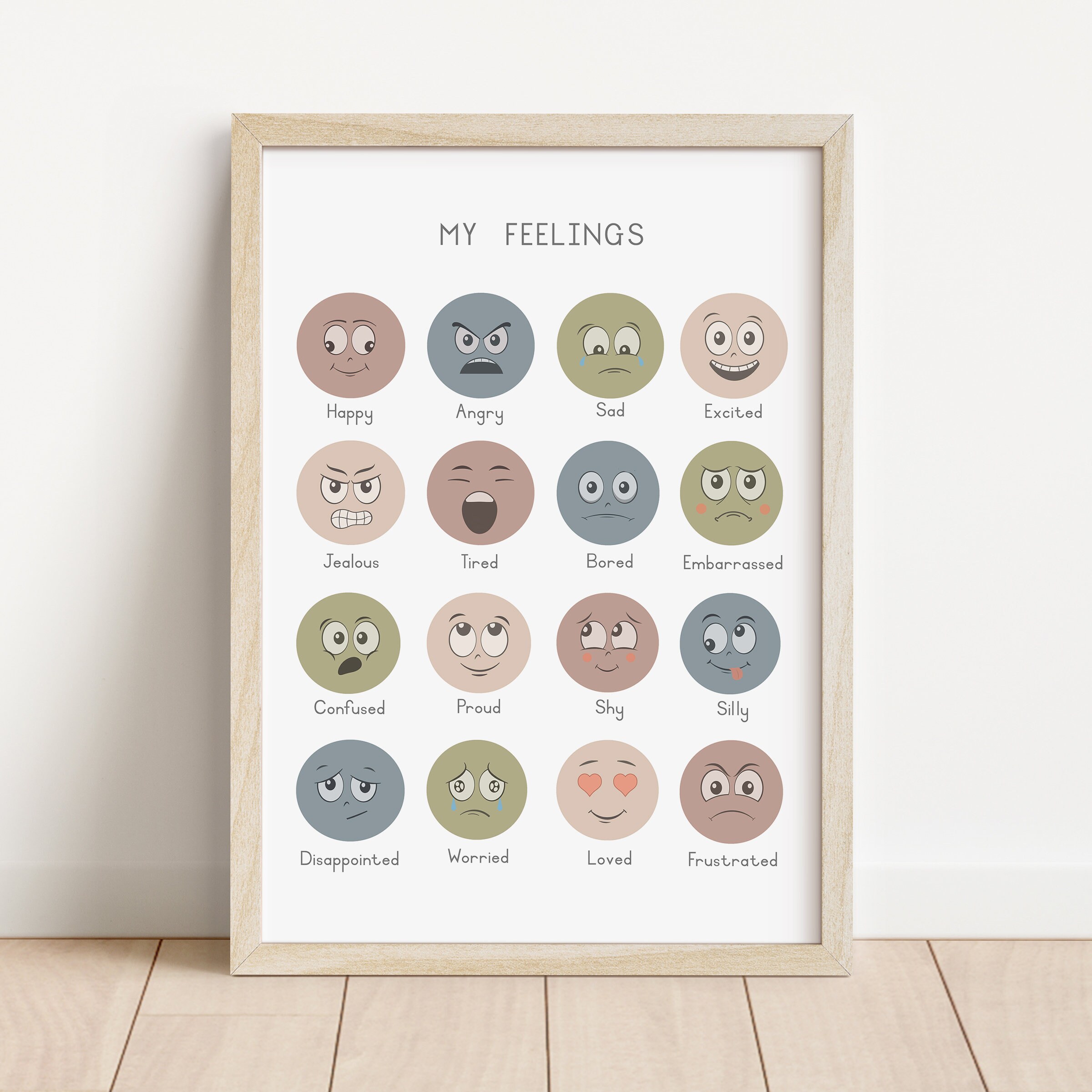 Feelings Poster, Emotions Poster, Classroom Decor, Educational Print ...