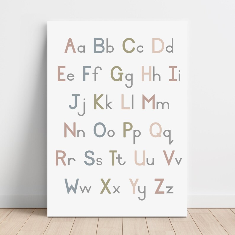 Alphabet Lower and Upper Case, Alphabet Poster, Classroom Decor ...