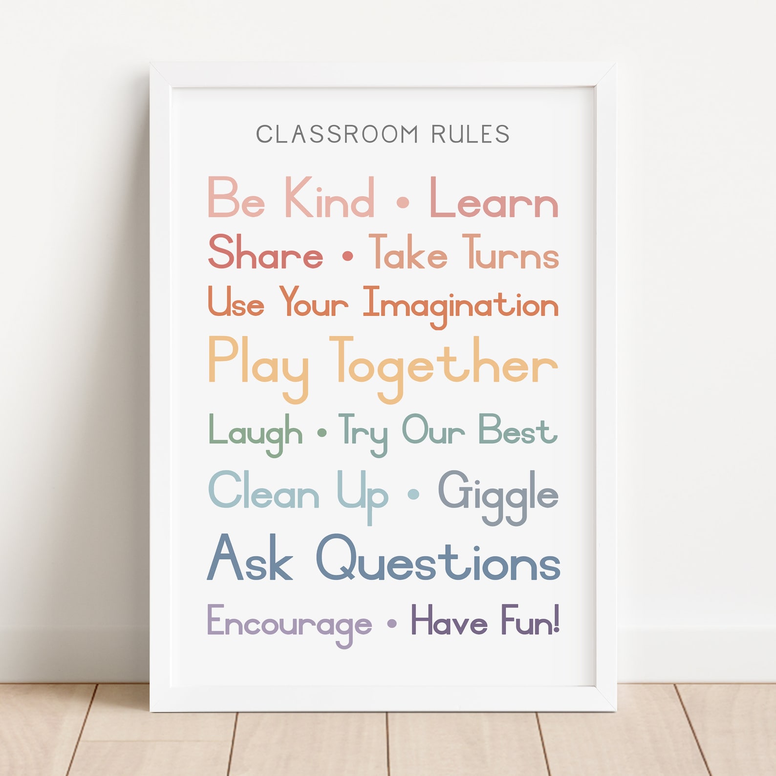 Classroom Rules Poster, Classroom Rules, Classroom Decor, Montessori ...