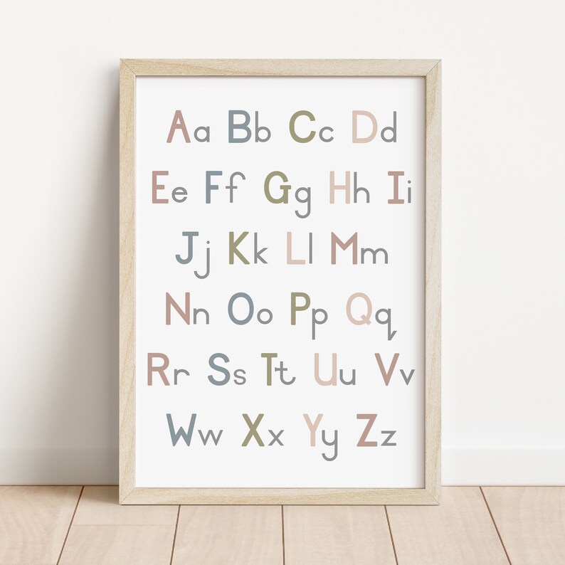Alphabet Lower and Upper Case, Alphabet Poster, Classroom Decor ...