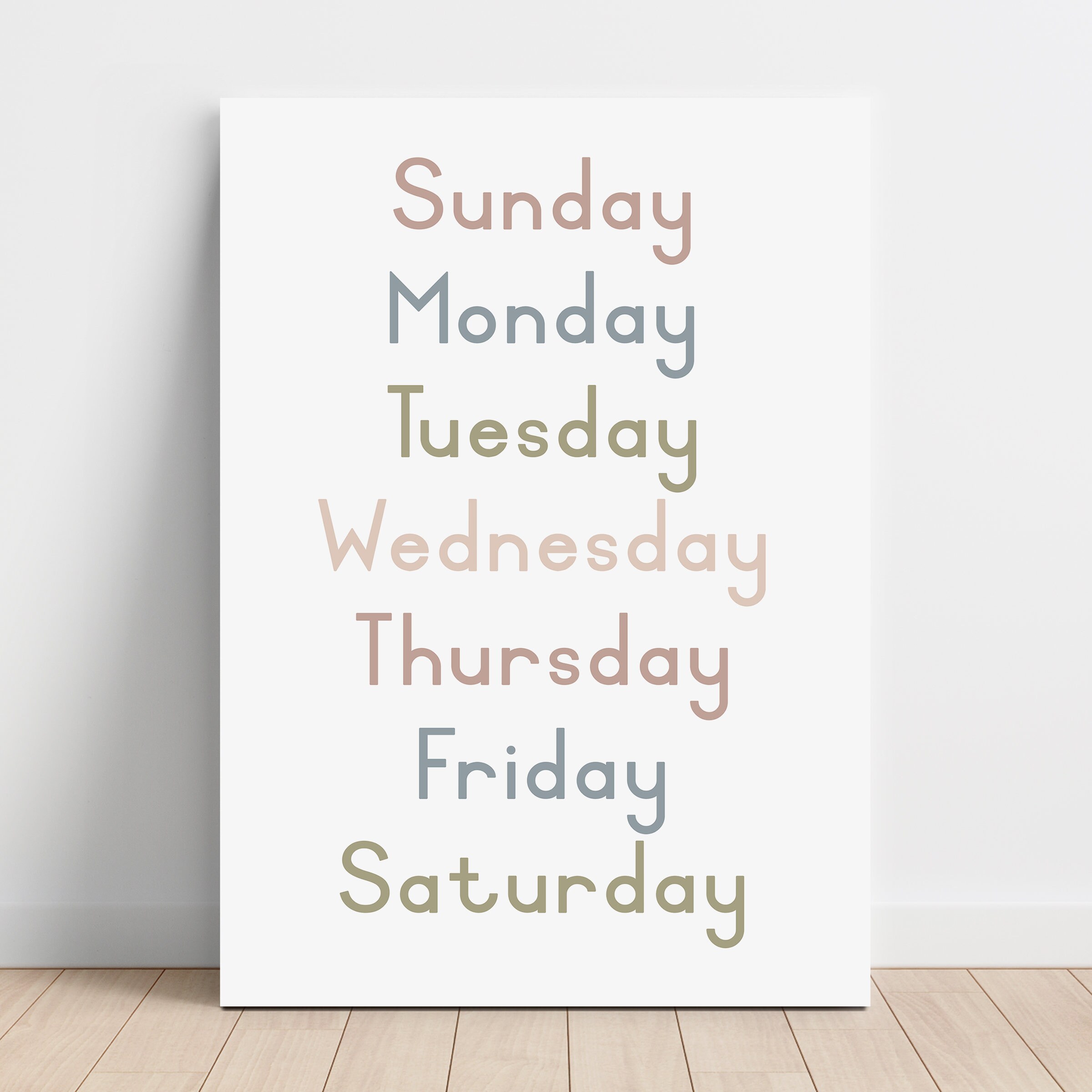 Days of the Week Poster, Week Days Poster, Classroom Decor, Educational ...