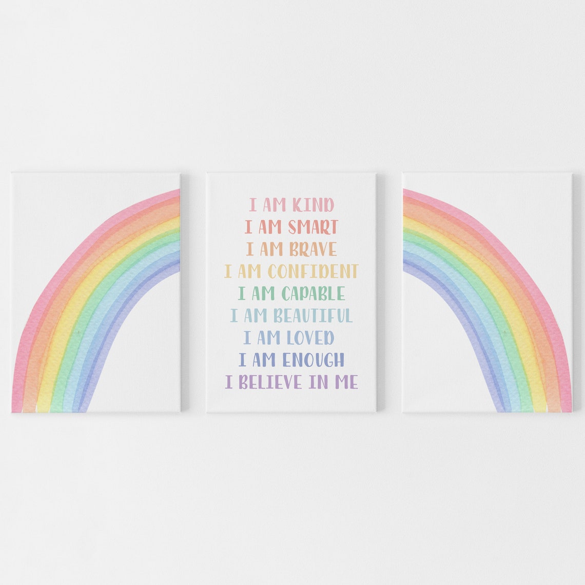Rainbow Affirmations Poster, Classroom Decor, Printable Wall Art, Kids ...