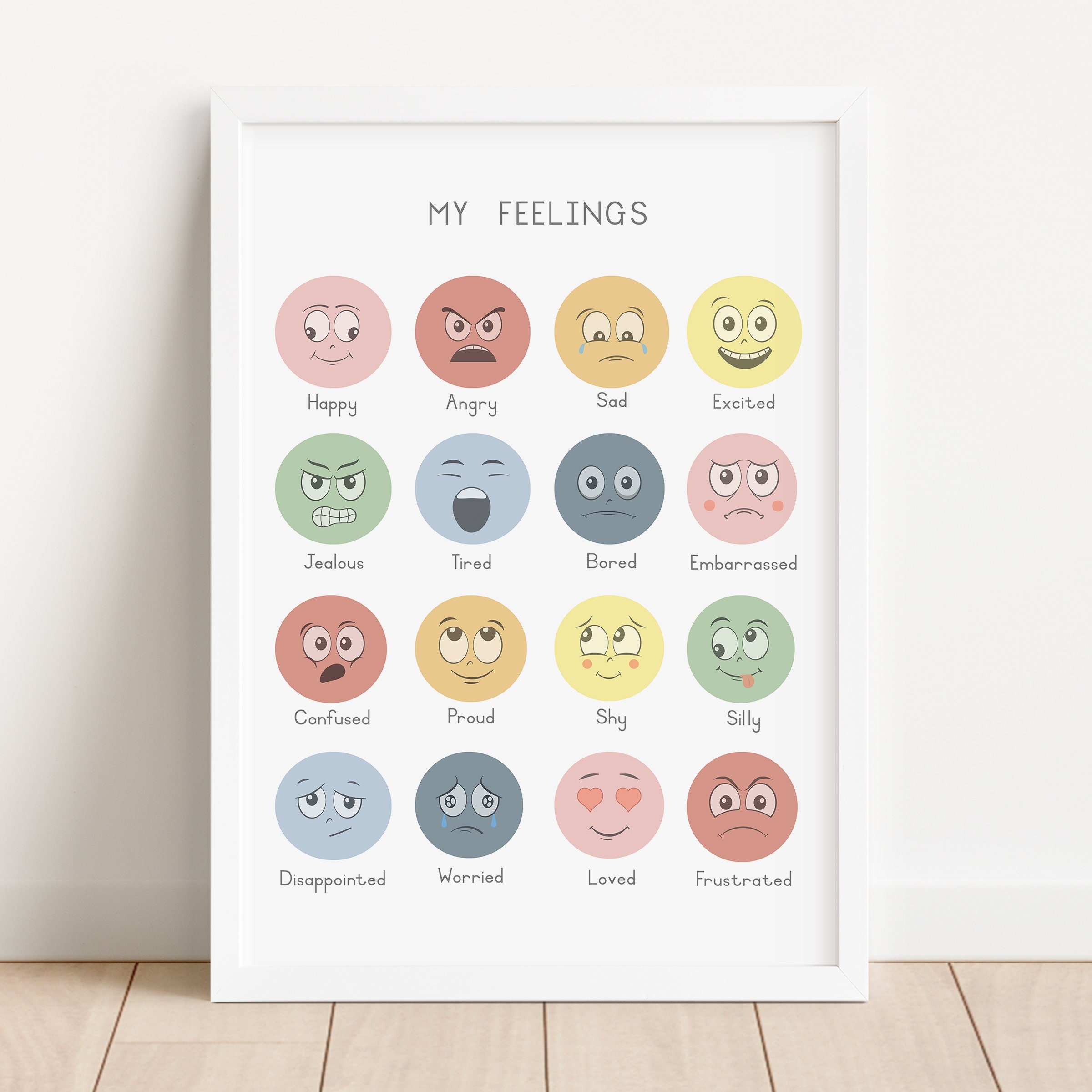 Rainbow Feelings Poster Emotions Poster Classroom Decor - Etsy