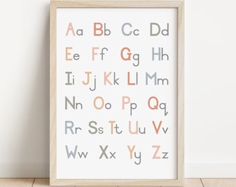 Alphabet Lower and Upper Case, Alphabet Poster, Classroom Decor ...
