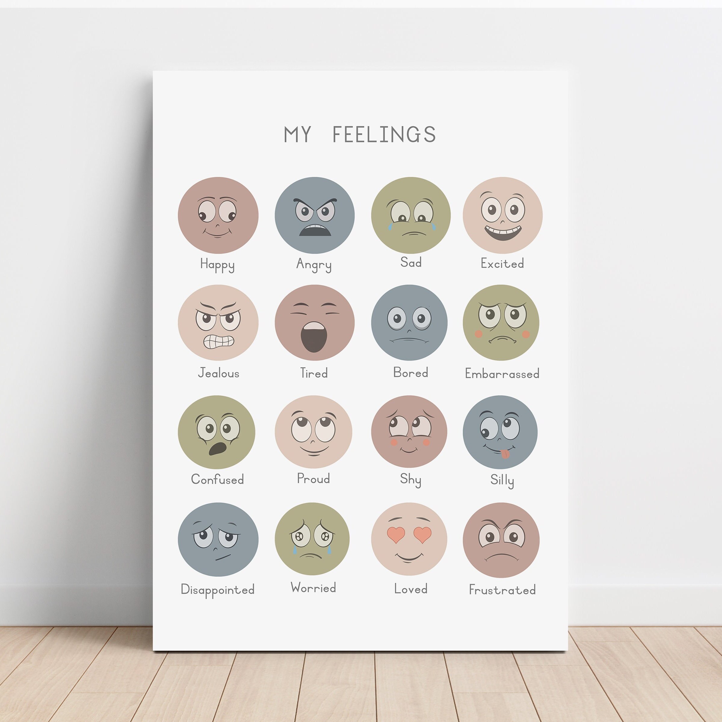 Feelings Poster, Emotions Poster, Classroom Decor, Educational Print ...