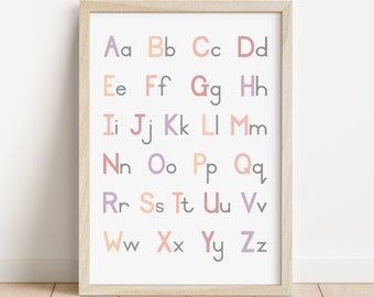 Alphabet Lower and Upper Case, Alphabet Poster, Classroom Decor ...