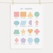 Pastel Rainbow Shapes Poster, Classroom Decor, My Shapes, Educational ...