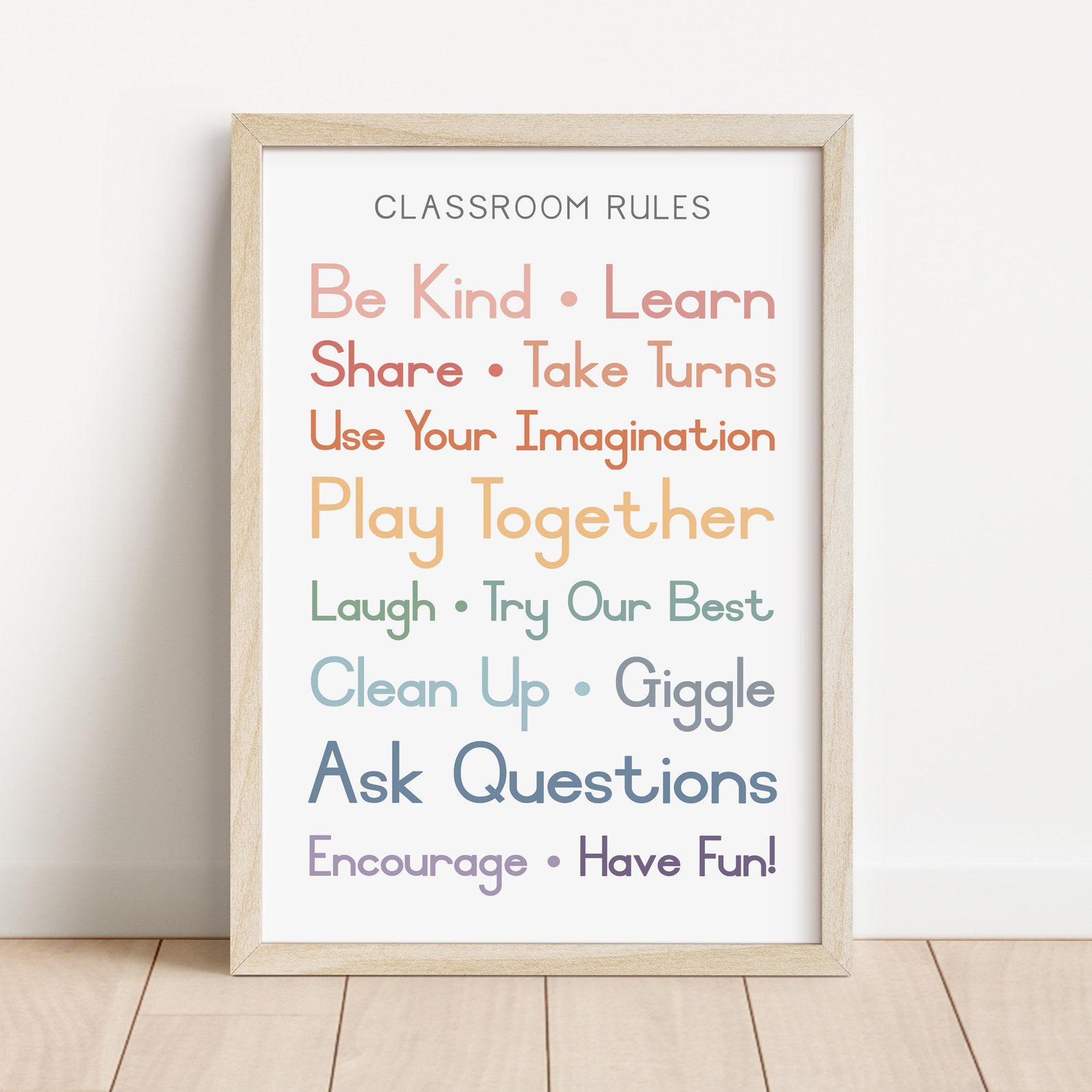 Classroom Rules Poster, Classroom Rules, Classroom Decor, Montessori ...