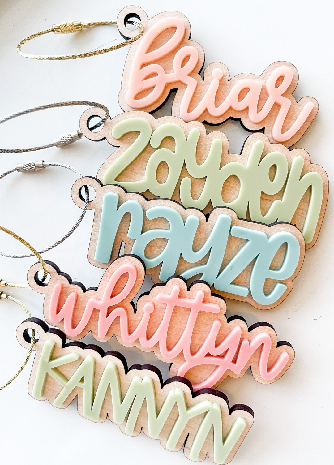 Acrylic Bag Tag - Etsy