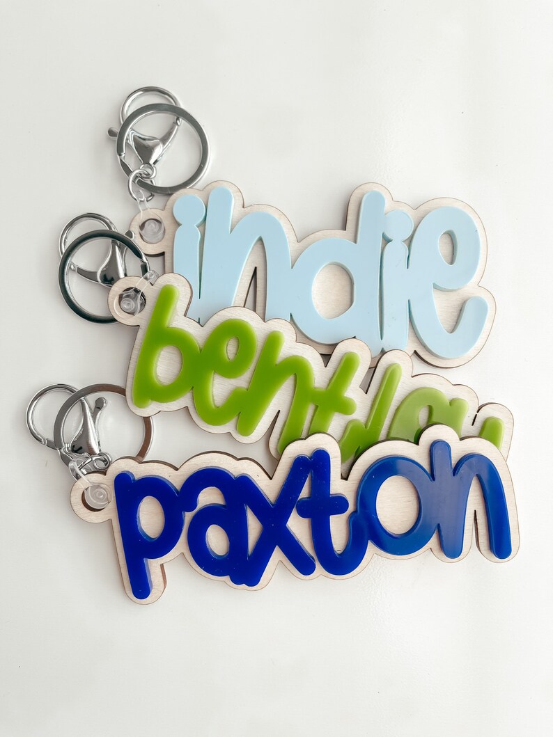 Double Layered Bag Tag - Etsy