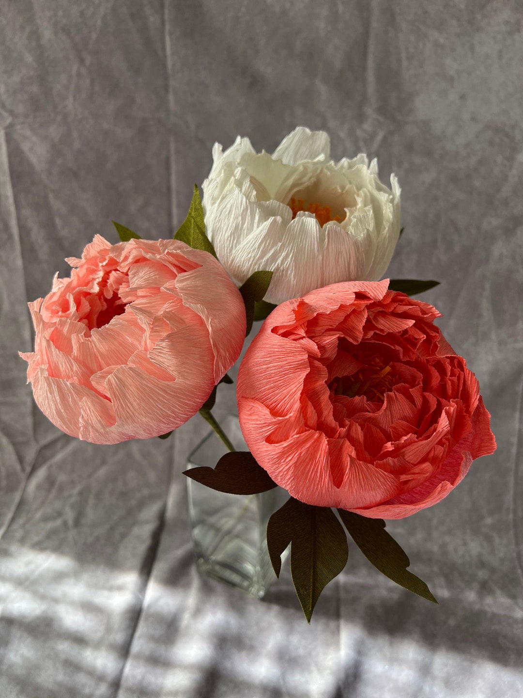 Crepe Paper Supreme Peony NEW DESIGN - Etsy