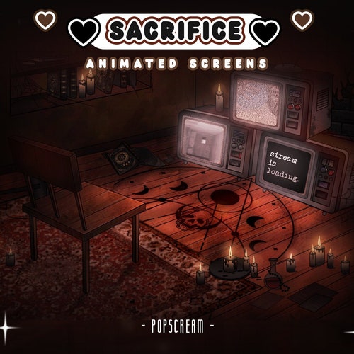 4 Animated Horror / Goth / Scary /bloody Screens for Twitch / - Etsy