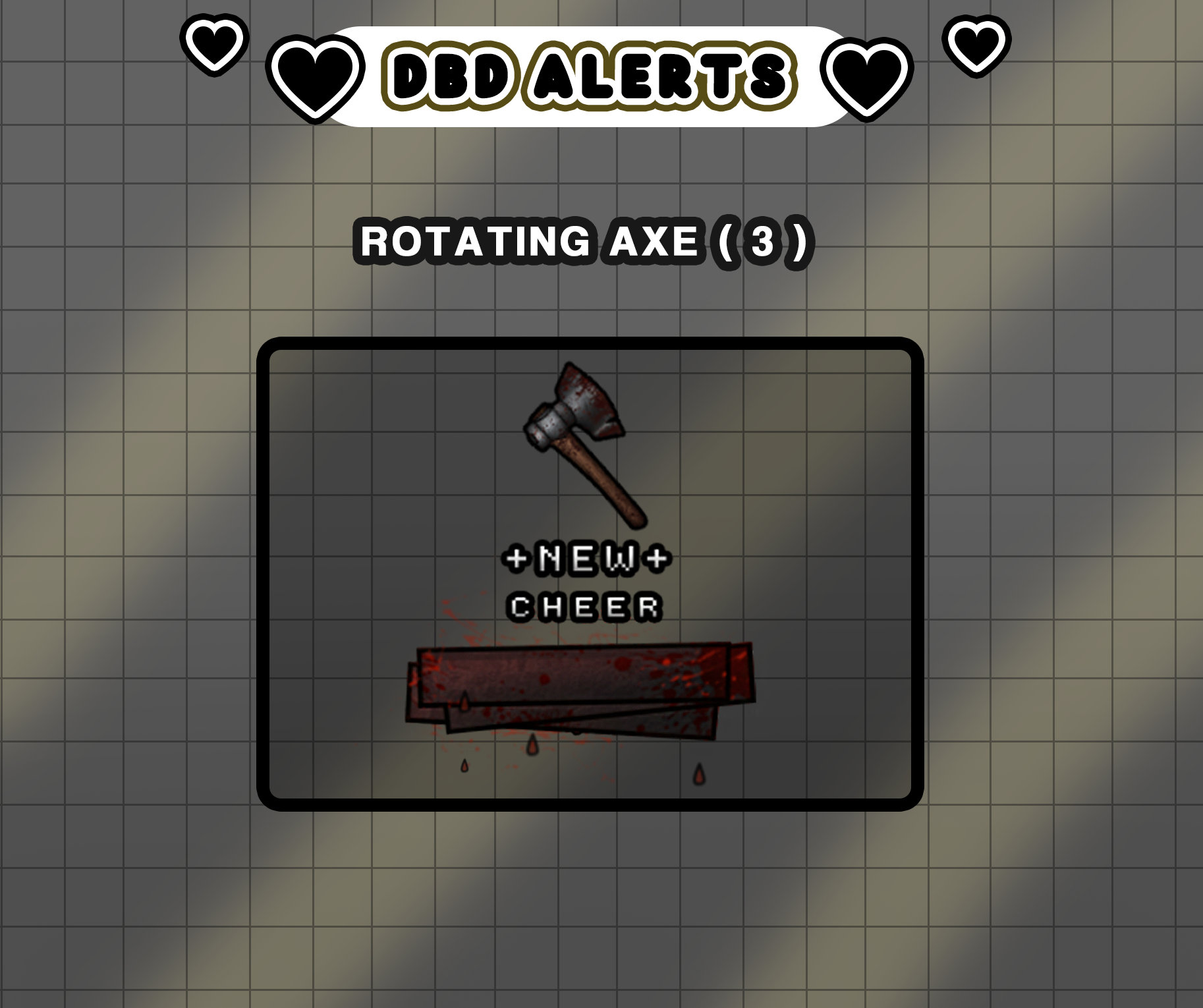 DBD Animated Stream Alerts: Axe & Locker (WEBM Files) - Etsy