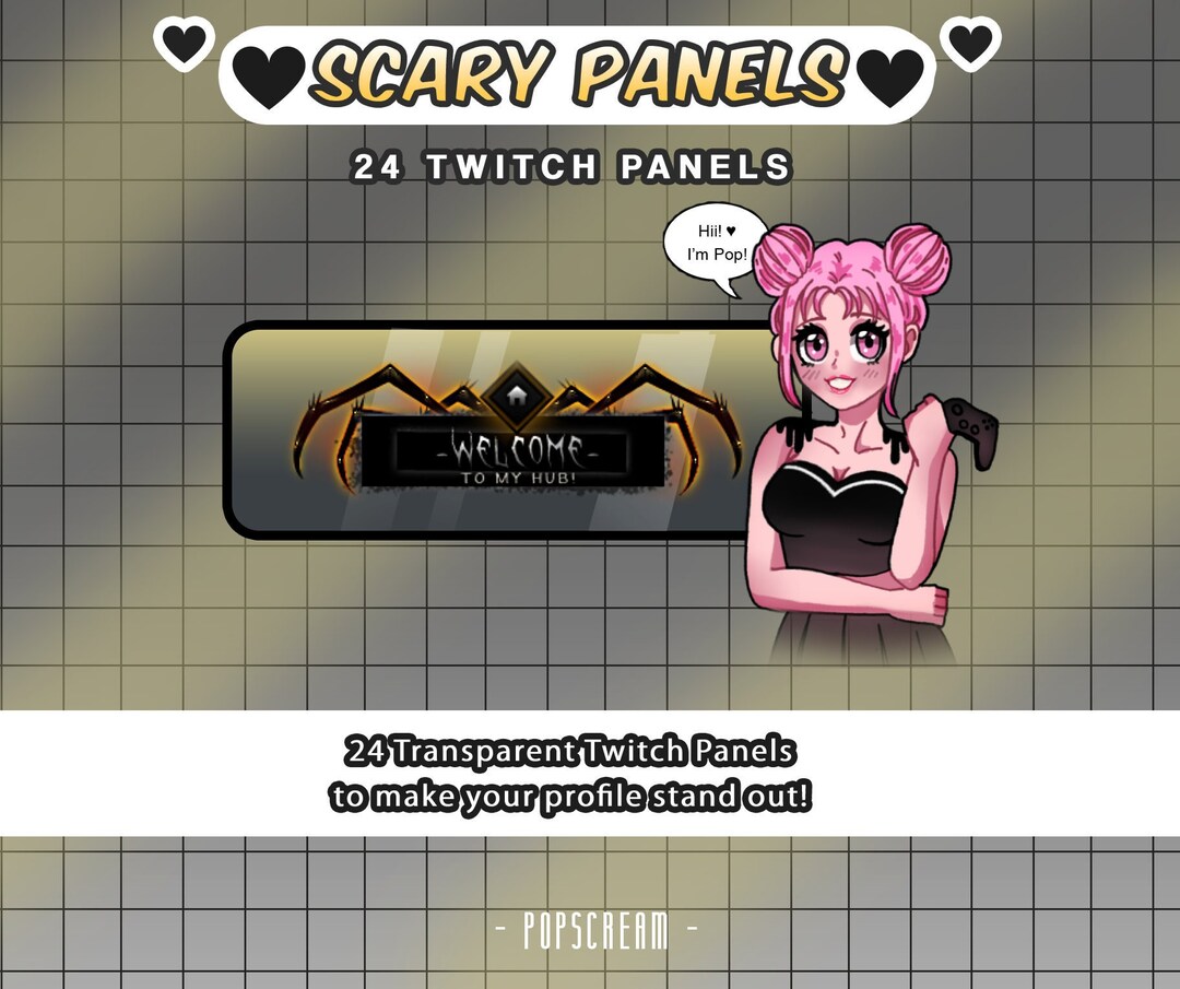 24 Dbd-inspired Dark Twitch Panels: "horror" | Scary Gamer Panels ...