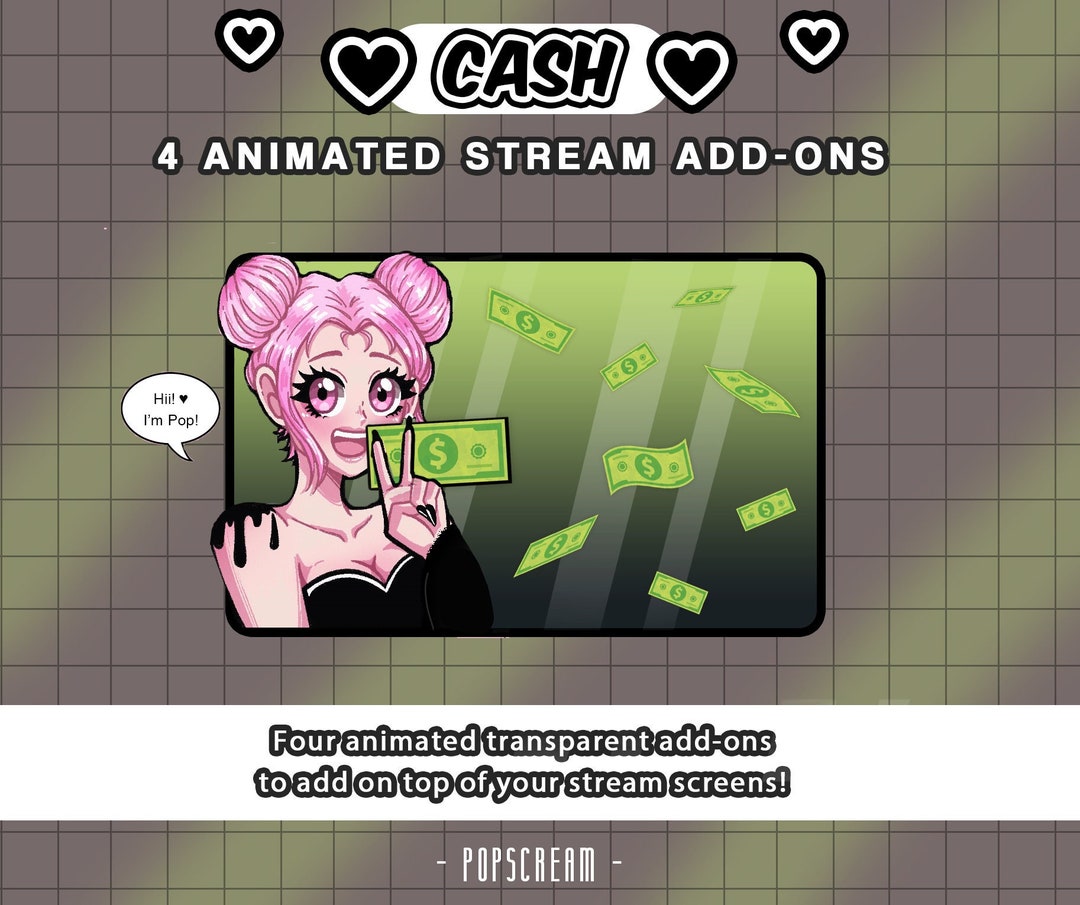 Falling Money Transparent Animated Decoration : "cash" | Twitch ...