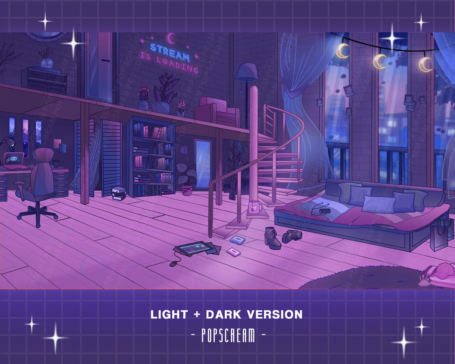 Chill Animated Screens : lofty Home Loading - Etsy