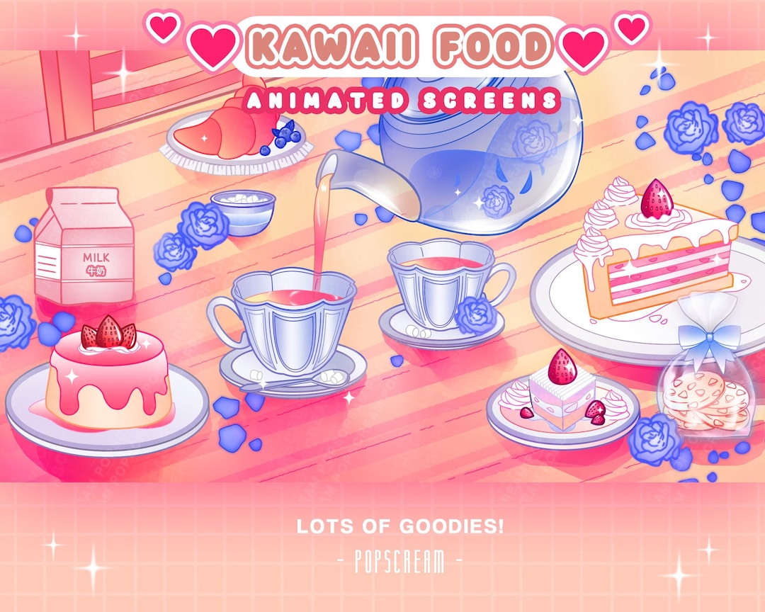 Anime Aesthetic Food Animated Screens : "tea Time" | Pastel, Magic, Tea ...