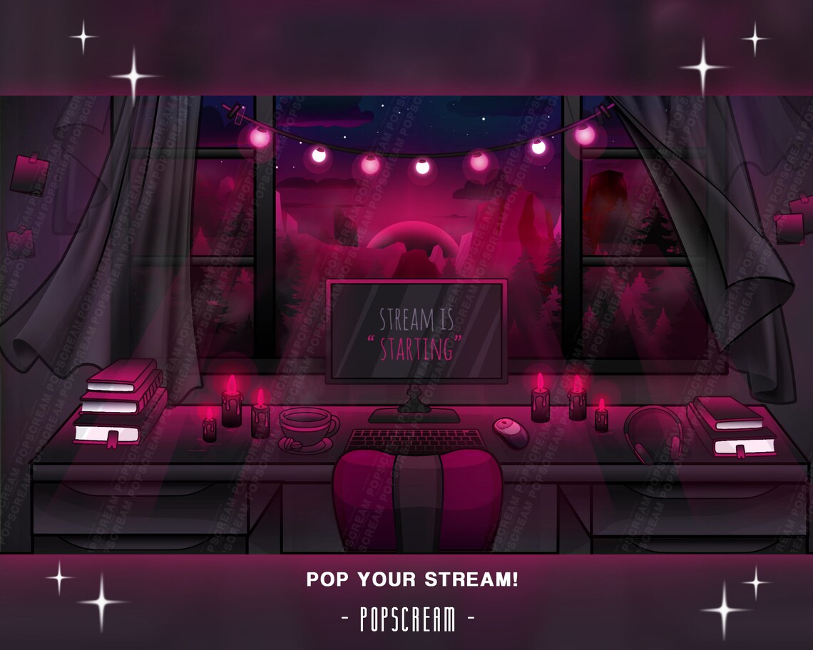 Cozy Sunset Desktop Aesthetic Animated Screens : my - Etsy