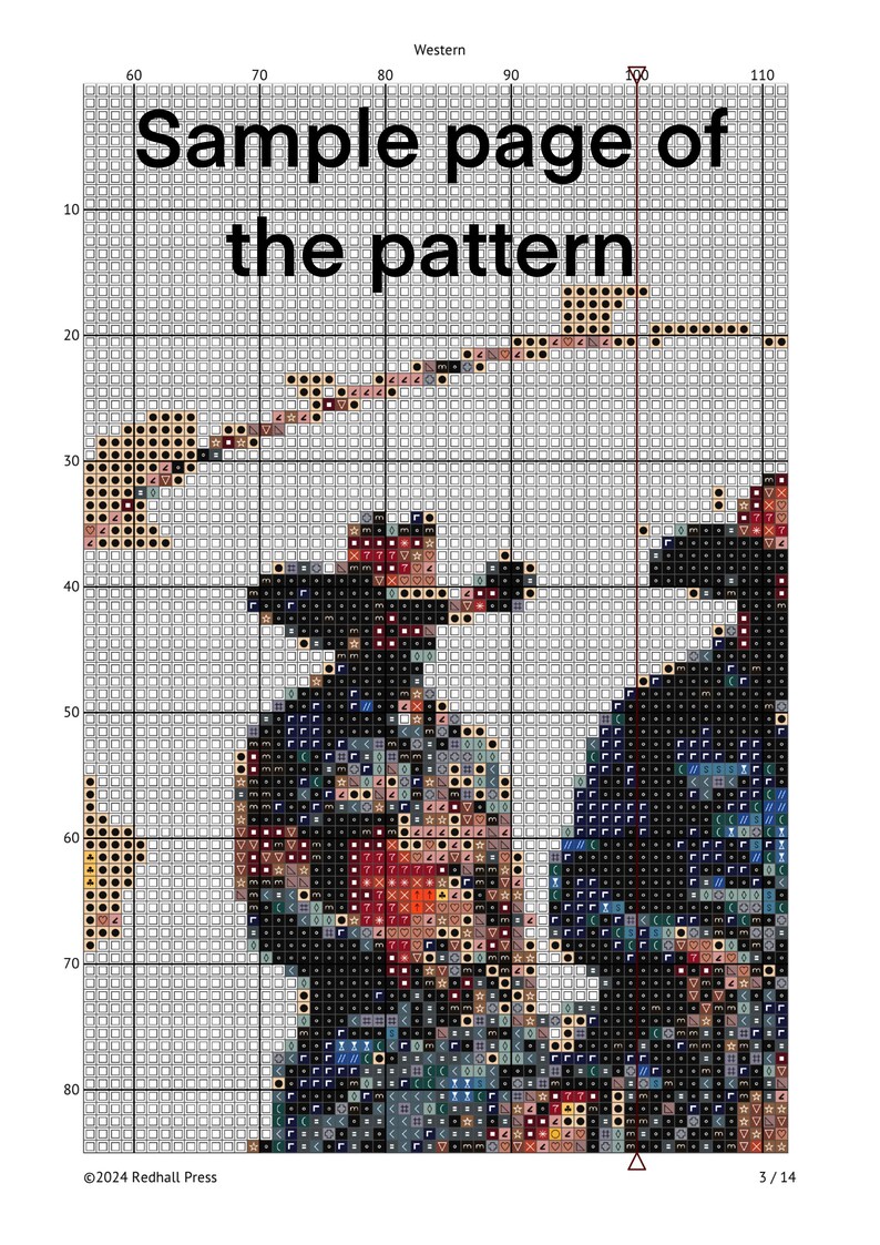 Western Scene,cross Stitch Pattern, Instant Download, Gift for Her ...