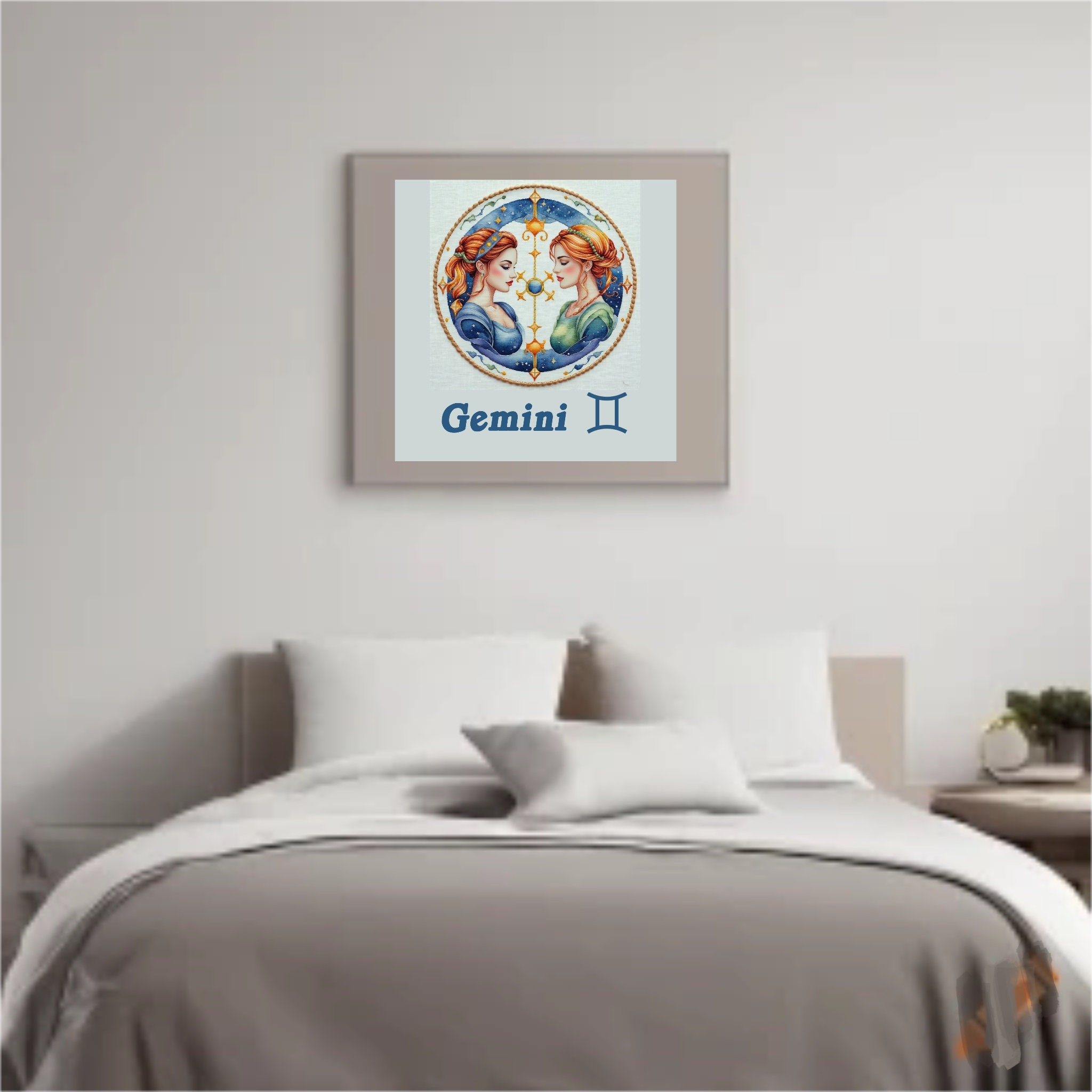 Gemini the Twins, Cross Stitch Pattern, Instant Download, Gift for Her ...