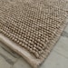 Cozy Beige Wool Rug With Custom Options - Handwoven Chunky Loop Style ...