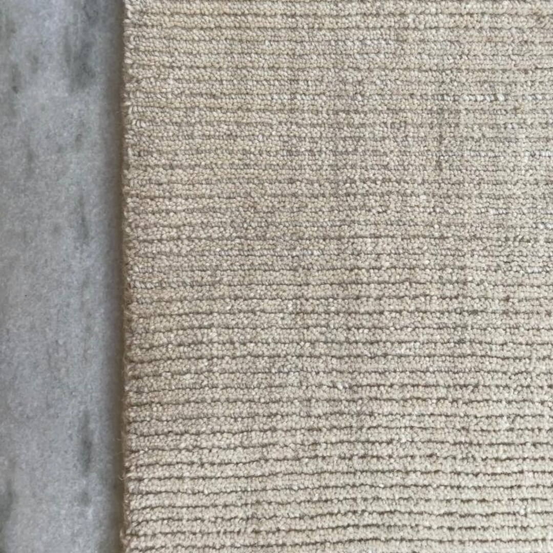 Hand Knotted Wool Rug, Natural Cream Color Area Rug Custom Available in ...