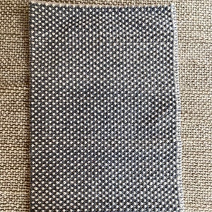 Hand Woven Knitted Chunky Loop Grey White Wool Area Rug. Customization ...