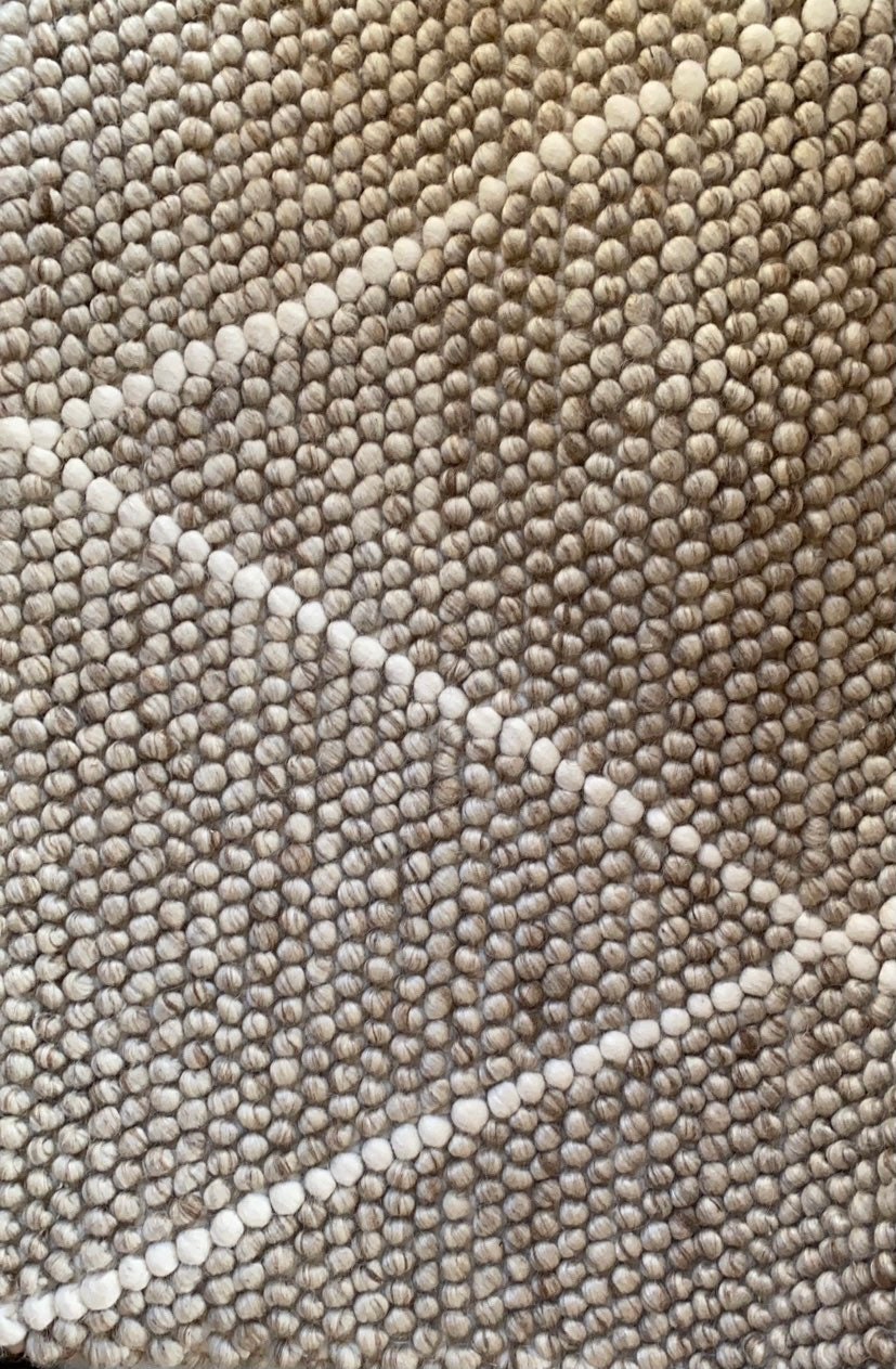 Hand Woven Loop Chunky Rhombus Grey & Beige Wool Area Rug. - Etsy UK
