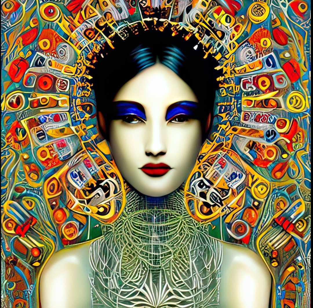 AI Beauty Digital Art Print AI Generated Midjourney - Etsy