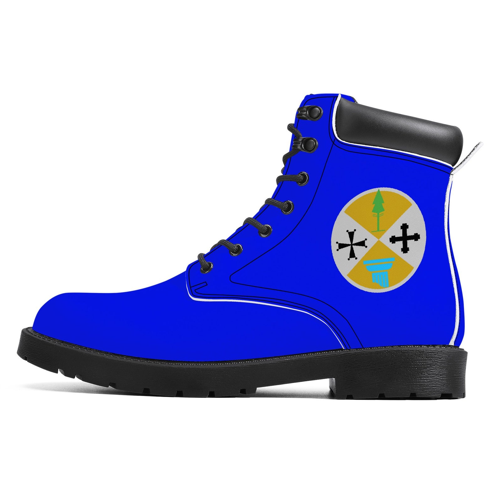 Calabria Synthetic Leather Boots Calabria Flag Boots Gift Idea for ...