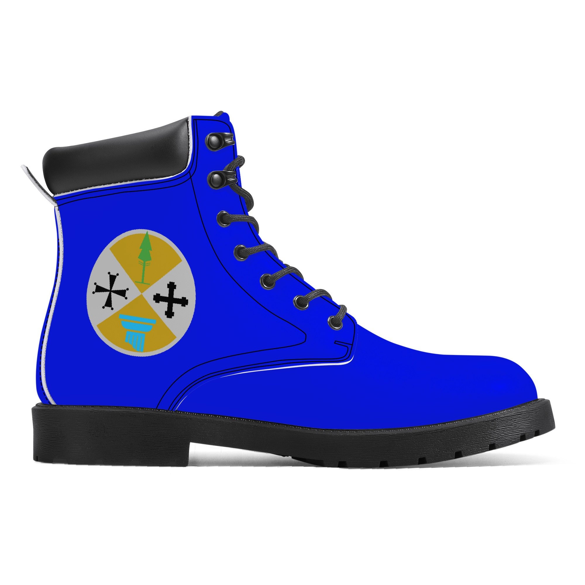 Calabria Synthetic Leather Boots Calabria Flag Boots Gift Idea for ...